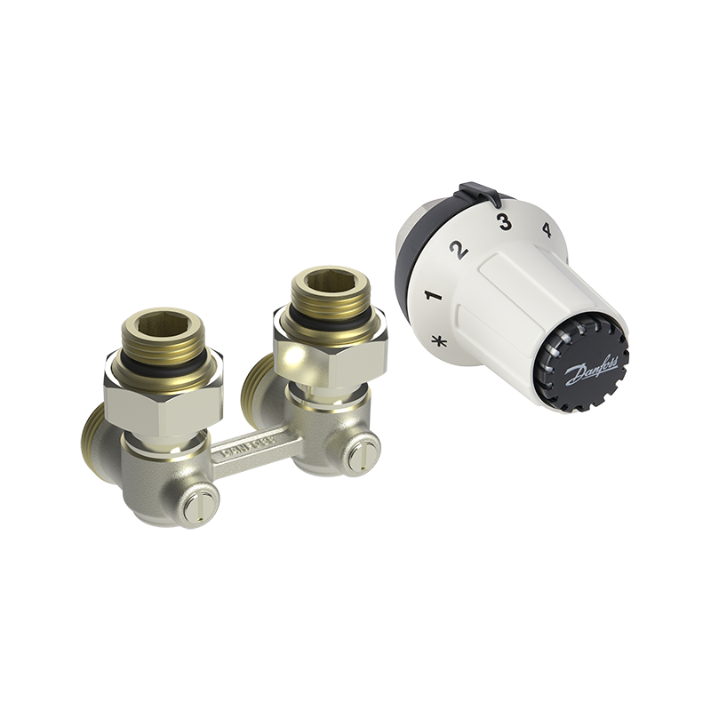 DANFOSS ZESTAW TERMOSTATYCZNY 1/2 PANDA RAS-CK KĄTOWY Kątowy | Grzejniki \ Armatura grzejnikowa ...