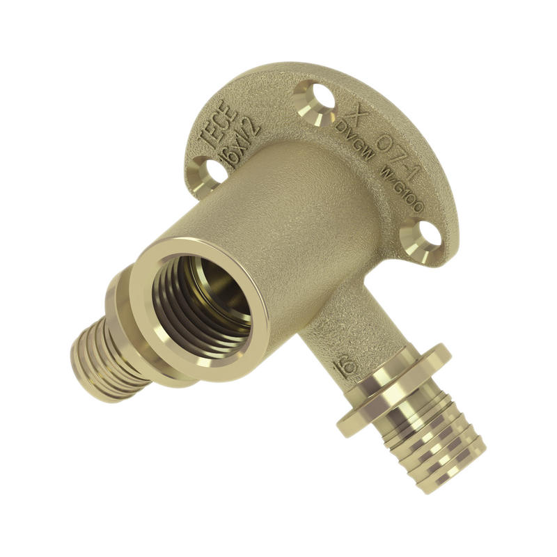 TECE Flex kolano naścienne podwójne typu "V" - 16x1/2x16 | Systemy ...